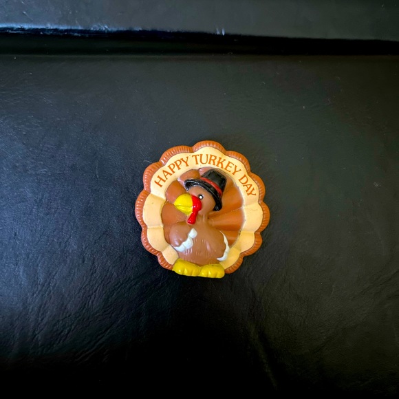 Jewelry | Vintage Plastic Turkey Retro 8s Thanksgiving Pin | Poshmark